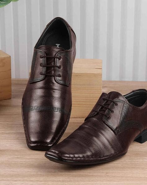Buy Brown Formal Shoes for Men by Mochi Online Ajio