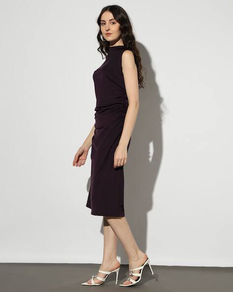 Buy Purple Dresses for Women by Outryt by AZORTE Online | Ajio.com