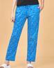 Buy Palace Blue Aop Trousers & Pants for Women by ENAMOR Online | Ajio.com