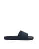 Buy Aldo Men Round-Toe Slides with Striped Detail | Navy Color Men ...