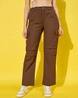 Buy Coffee Trousers & Pants for Women by DIMPY GARMENTS Online | Ajio.com