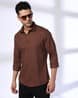 Buy Brown Shirts for Men by NETPLAY FOR TRENDS SELECT Online | Ajio.com