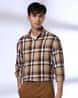 Buy Brown Shirts for Men by NETPLAY Online | Ajio.com