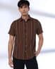 Buy Brown Shirts for Men by NETPLAY FOR TRENDS SELECT Online | Ajio.com