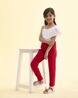 Buy Red Leggings for Girls by GO COLORS Online | Ajio.com