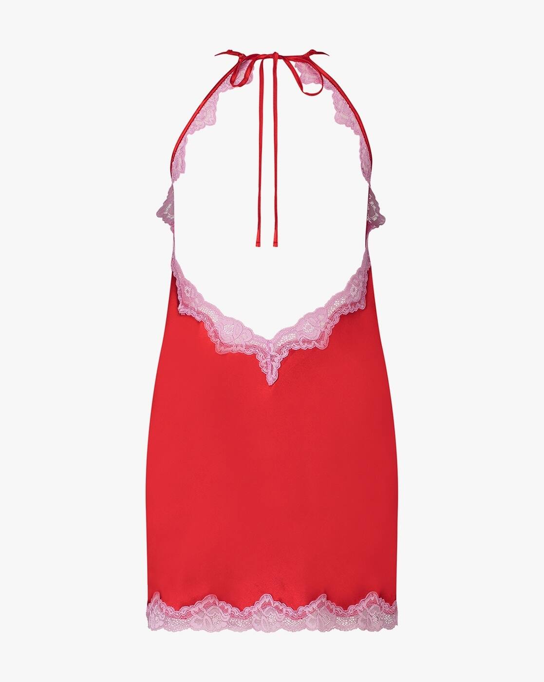 Red Lace Slip