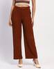 Buy Rust Trousers & Pants for Women by MADAME Online | Ajio.com