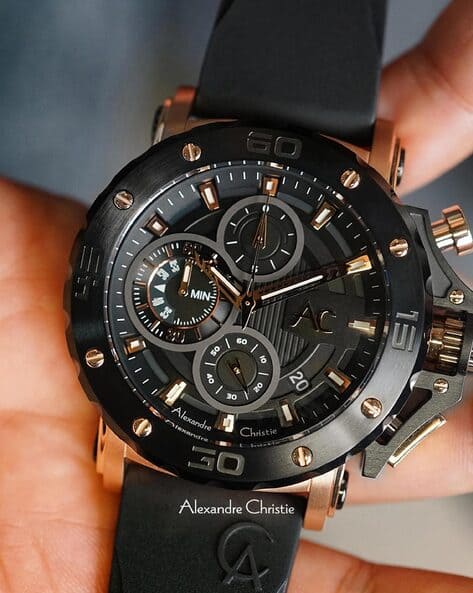 Buy Alexandre Christie Chronograph Watch Black Color Men AJIO LUXE