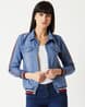 Buy Dell Blue Jackets & Coats for Women by MISS CHASE Online | Ajio.com