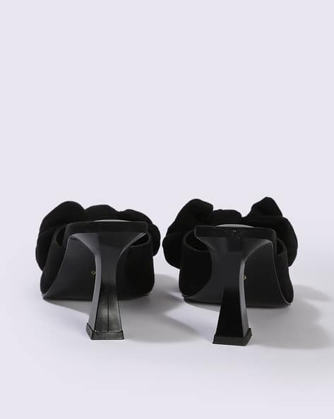 Buy Black Heeled Shoes for Women by Outryt by AZORTE Online | Ajio.com