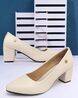 Buy Cream Heeled Shoes for Women by CARLTON LONDON Online | Ajio.com