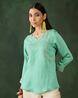 Buy Turquoise Blue Tops for Women by SHEWILL Online | Ajio.com