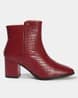 Buy Cherry Red Boots for Women by Lee Cooper Online | Ajio.com
