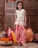 Buy Off White & Peach Ethnic Wear Sets for Girls by Pspeaches Online ...
