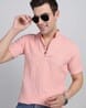 Buy Peach Shirts for Men by WUXI Online | Ajio.com