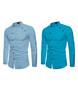 Buy Sky Blue , Firozi Shirts for Men by Troonpair Online | Ajio.com