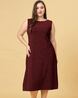 Buy Maroon Dresses for Women by Curvy Lane Online | Ajio.com