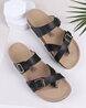 Buy BLACK Flat Sandals for Women by LOUD POUT Online | Ajio.com