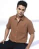 Buy Brown Shirts for Men by NETPLAY Online | Ajio.com
