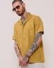Buy Mustard Shirts for Men by SHOWOFF Online | Ajio.com