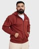 Buy Rust Sweatshirt & Hoodies for Men by FUAARK Online | Ajio.com