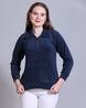 Buy Prussian Blue Sweatshirt & Hoodies for Women by CUPID Online | Ajio.com