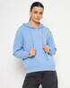 Buy Powder Blue Sweatshirt & Hoodies for Women by MADAME Online | Ajio.com