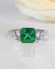 Buy Silver-Toned & Green Rings for Women by Ornate Jewels Online | Ajio.com