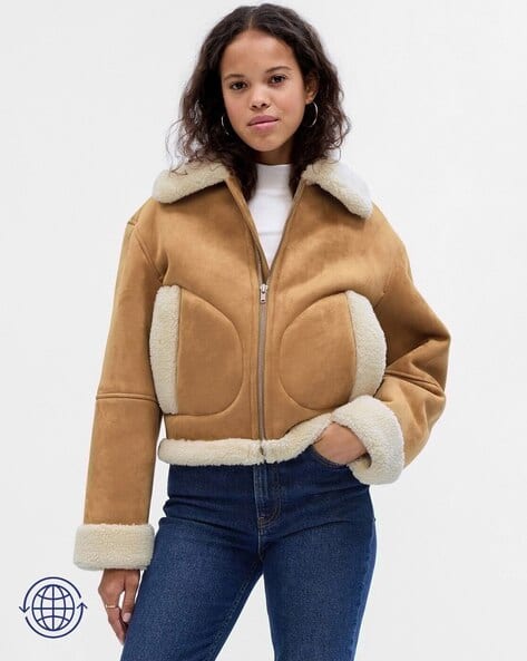 Buy Brown Jackets Coats for Women by GAP Online Ajio