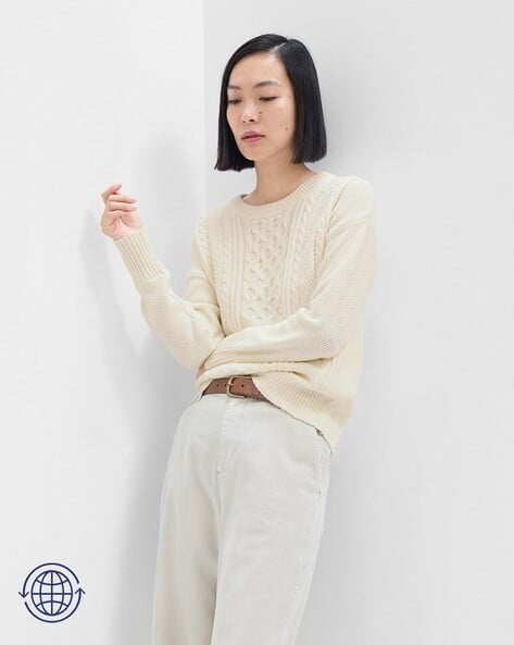 Buy Off White Sweaters Cardigans for Women by GAP Online Ajio