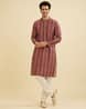 Buy Rust 2-Piece Ethnic Suit for Men by MANYAVAR Online | Ajio.com