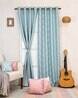 Buy Ice Blue Curtains & Accessories for Home & Kitchen by ARiANA Online ...