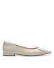 Buy Ivory Leather Flat Shoes for Women by CLARKS Online | Ajio.com