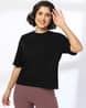 Buy Jet Black Tshirts for Women by RIO BASIC Online | Ajio.com
