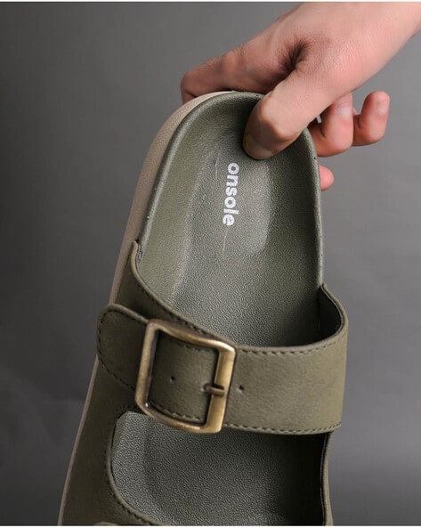 Buy Olive Flip Flop & Slippers for Men by ONSOLE Online | Ajio.com