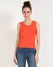 Buy Bright Vermillion Tops for Women by TOMMY HILFIGER Online | Ajio.com