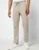 Buy Beige Track Pants for Men by YOUSTA Online | Ajio.com