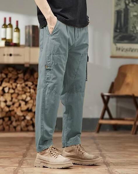 Buy Grey Trousers & Pants for Men by POSHAX Online | Ajio.com