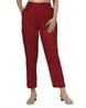 Buy Maroon Trousers & Pants for Women by Bottoms.love Online | Ajio.com