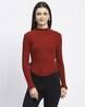 Buy Rust orange Sweaters & Cardigans for Women by MADAME Online | Ajio.com