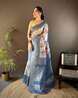 Buy Blue Sarees for Women by GRIVA DESIGNER Online | Ajio.com