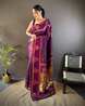 Buy Wine Sarees for Women by GRIVA DESIGNER Online | Ajio.com