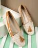 Buy Cream Flat Shoes for Women by STYLE SHOES Online | Ajio.com
