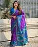 Buy Purple Sarees for Women by GRIVA DESIGNER Online | Ajio.com