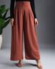 Buy Rust Trousers & Pants for Women by Zastraa Online | Ajio.com