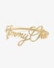 Buy Jimmy Choo Gold-Plated Logo Script Bracelet | Gold-Toned Color ...