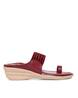 Buy Maroon Heeled Sandals for Women by PARAGON Online | Ajio.com