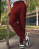 Buy Maroon Track Pants for Men by Madsto Online | Ajio.com