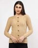 Buy Gold Sweaters & Cardigans for Women by KALT Online | Ajio.com