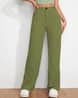 Buy Mehandi Green Trousers & Pants for Women by LEIA Online | Ajio.com
